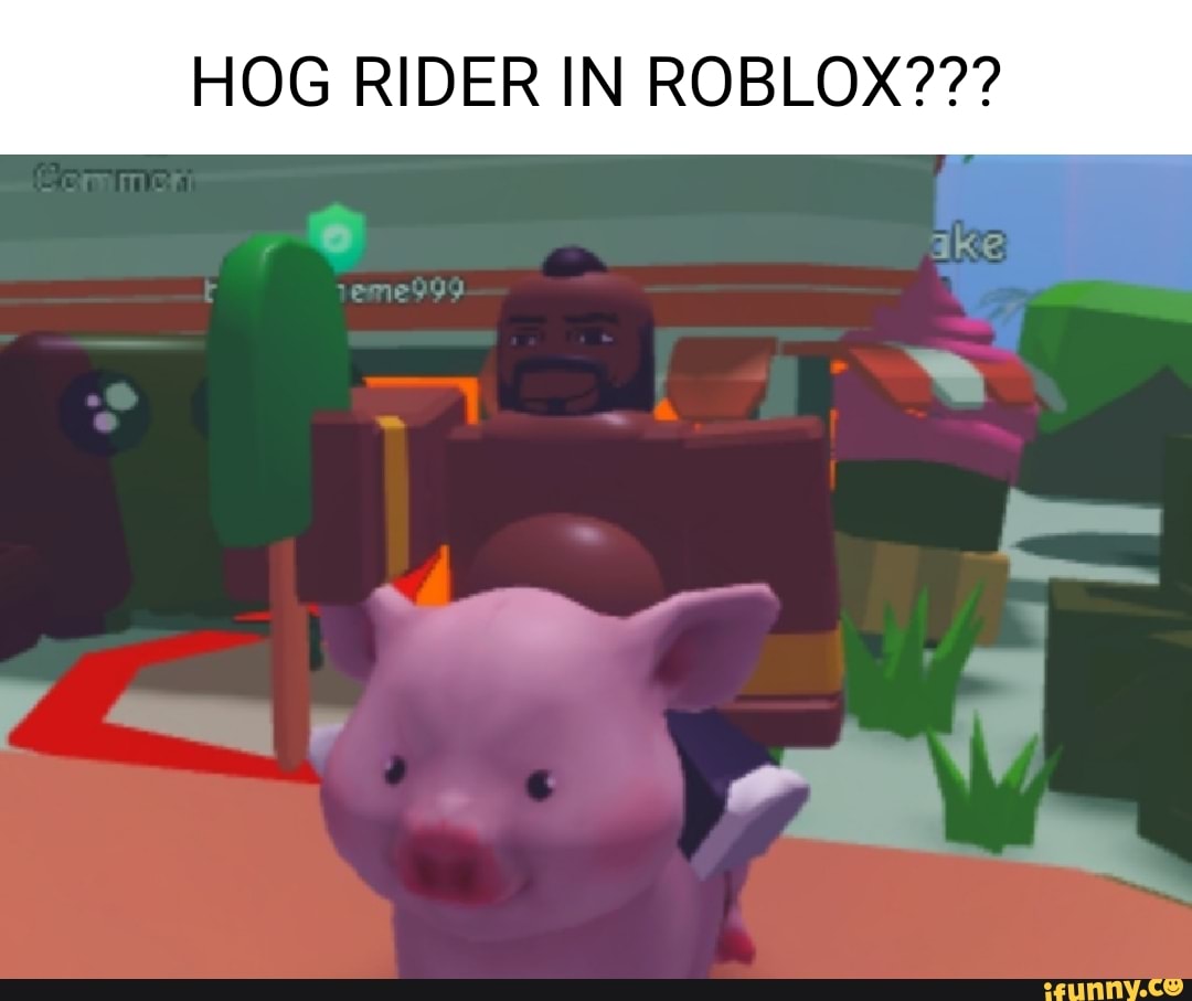 HOG RIDER IN ROBLOX??? - iFunny