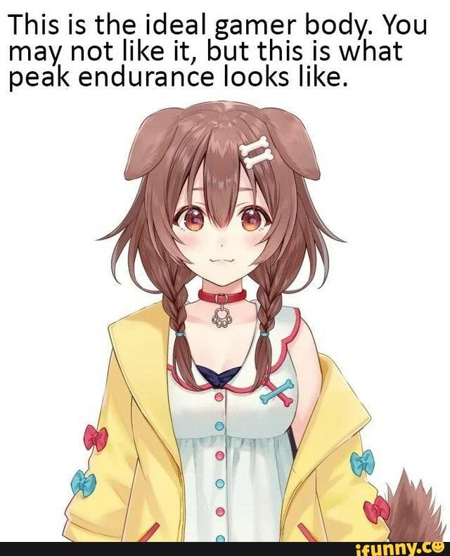 This is the ideal gamer body. You may not like it, but this is what ...