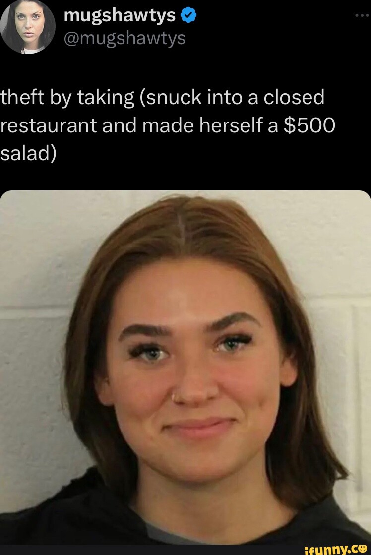 Mugshawtys theft by taking (snuck into a closed restaurant and made ...