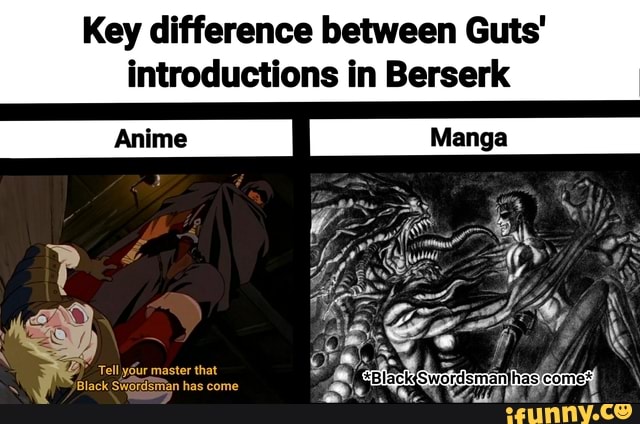Key difference between Guts' introductions in Berserk - iFunny