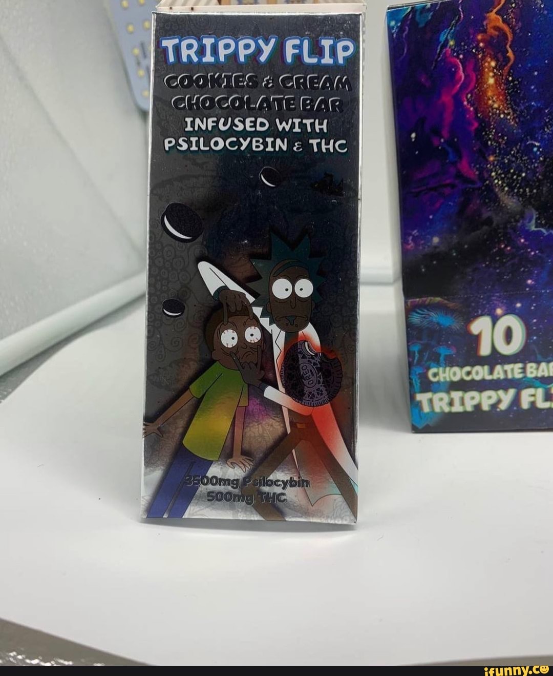 TRIPPY FLIP CO GOIAT BAR INFUSED WITH PSILOCYBIN THC - iFunny