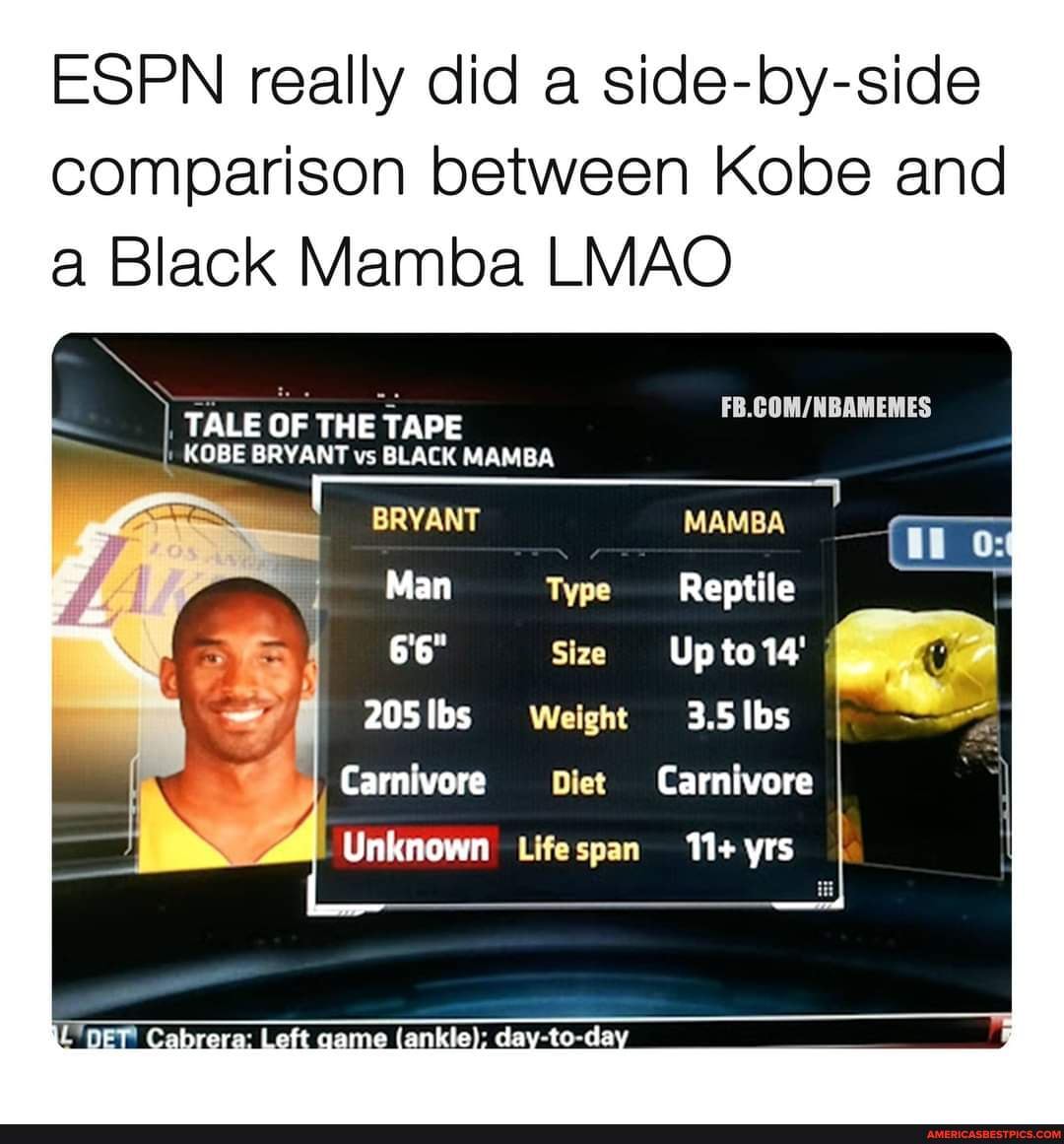 ESPN really did a side-by-side comparison between Kobe and a Black ...