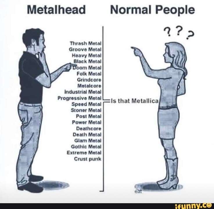 Metalhead Normal People Progressive Metal a a Speed Metal Is that ...