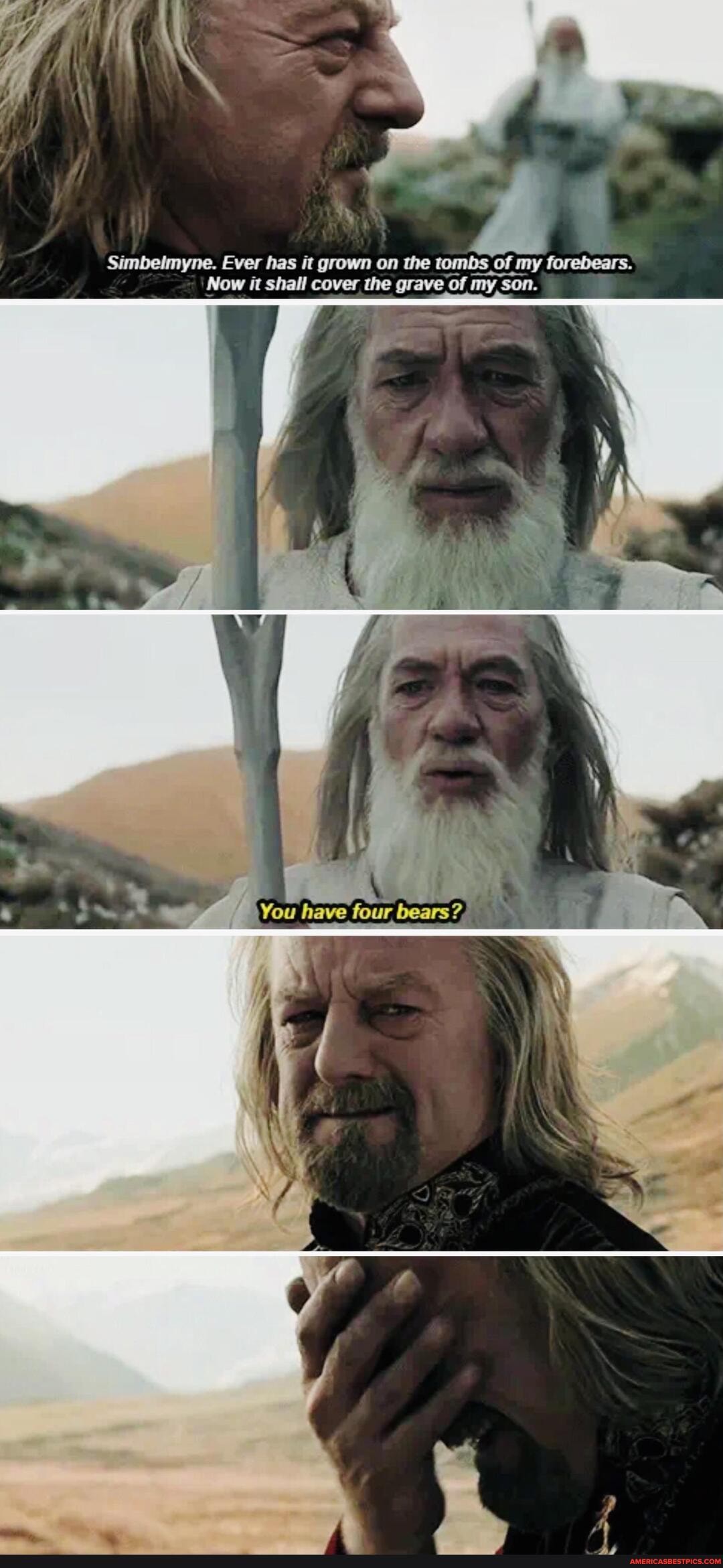 Te Simbelmyne. Ever has it grown on the tombs of my forebears. Now it ...