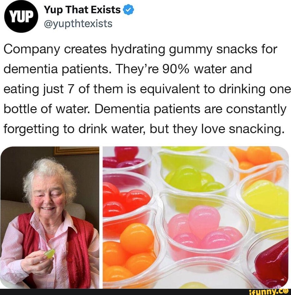 Company creates hydrating gummy snacks for dementia patients. They're ...