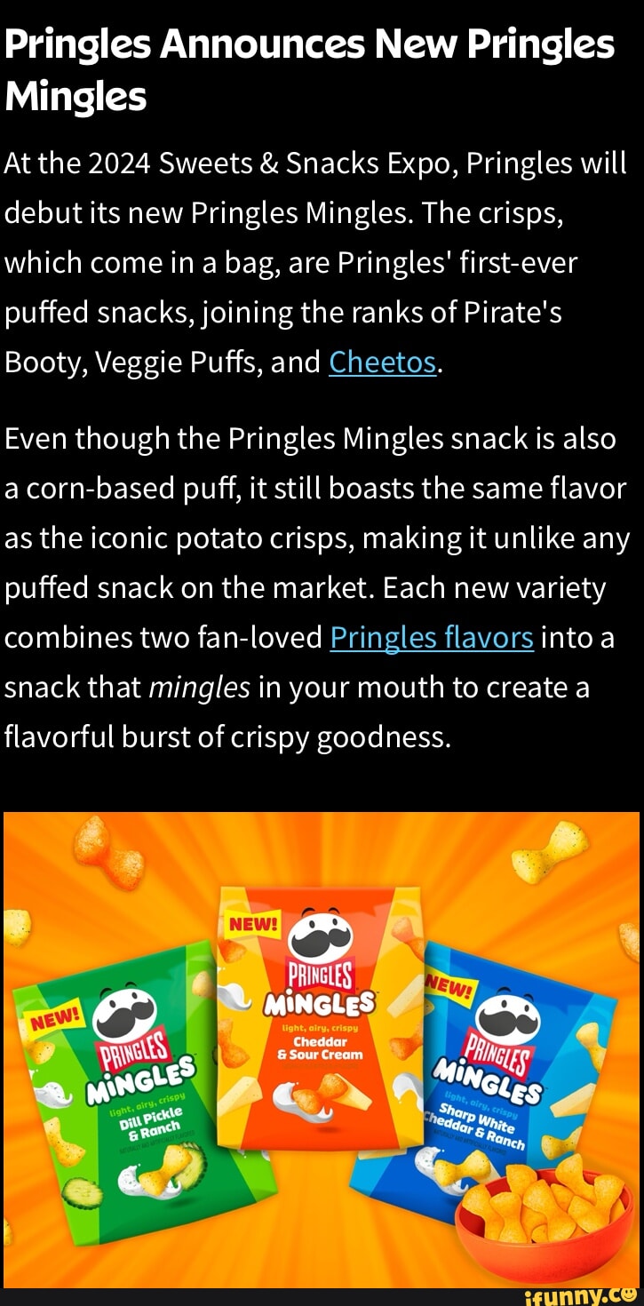 Pringles Announces New Pringles Mingles At the 2024 Sweets & Snacks ...