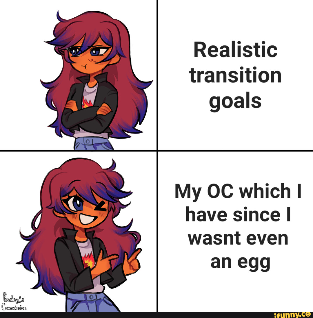 Eggirl - Realistic transition goals My OC which I have since I wasnt ...