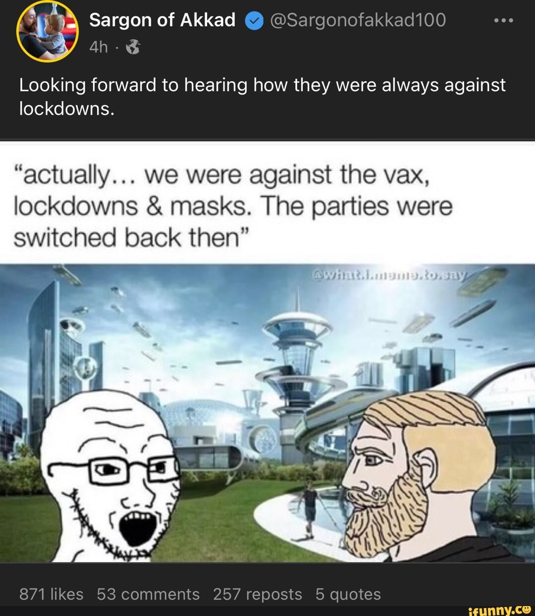 Sargon of Akkad @ @Sargonofakkad100 Looking forward to hearing how they ...