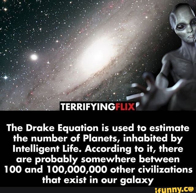 TERRIFYING The Drake Equation is used to estimate the number of Planets ...