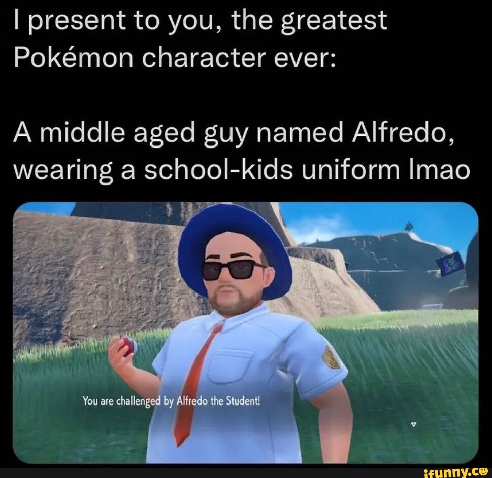 I present to you, the greatest Pokemon character ever: A middle aged ...