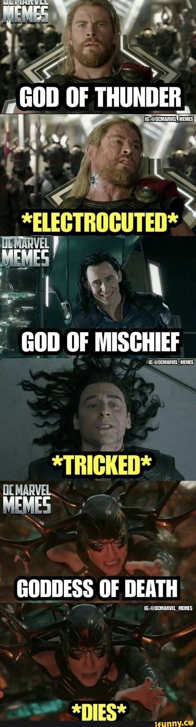 GOD OF THUNDER MEMES et GOD OF MISCHIEF *TRICKED* MEMES UGM ARIEL SERES ...