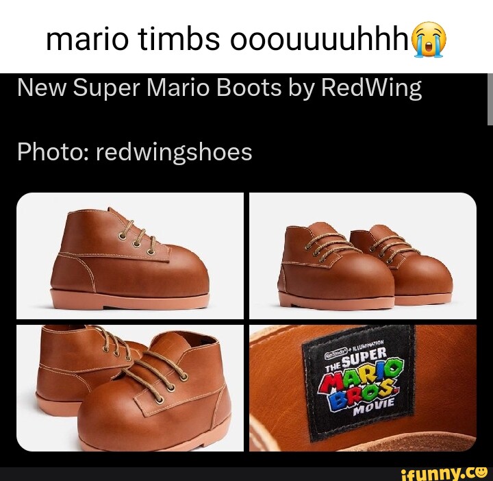 Mario timbs ooouuuuhhh New Super Mario Boots by RedWing I Photo ...