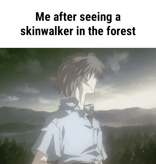 Me after seeing a skinwalker in the forest - iFunny