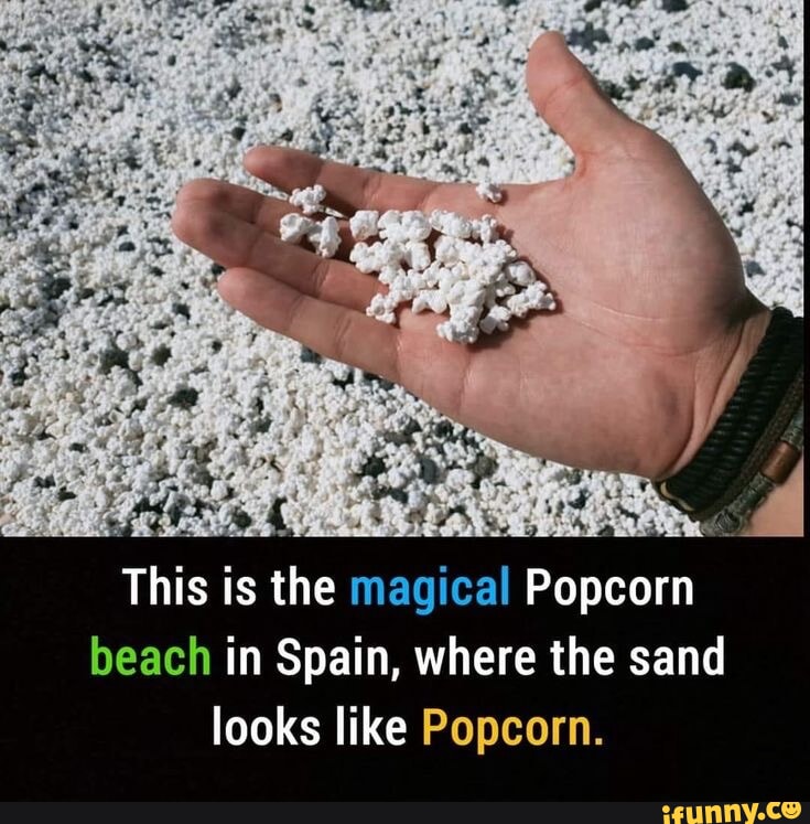 This is the magical Popcorn beach in Spain, where the sand looks like ...