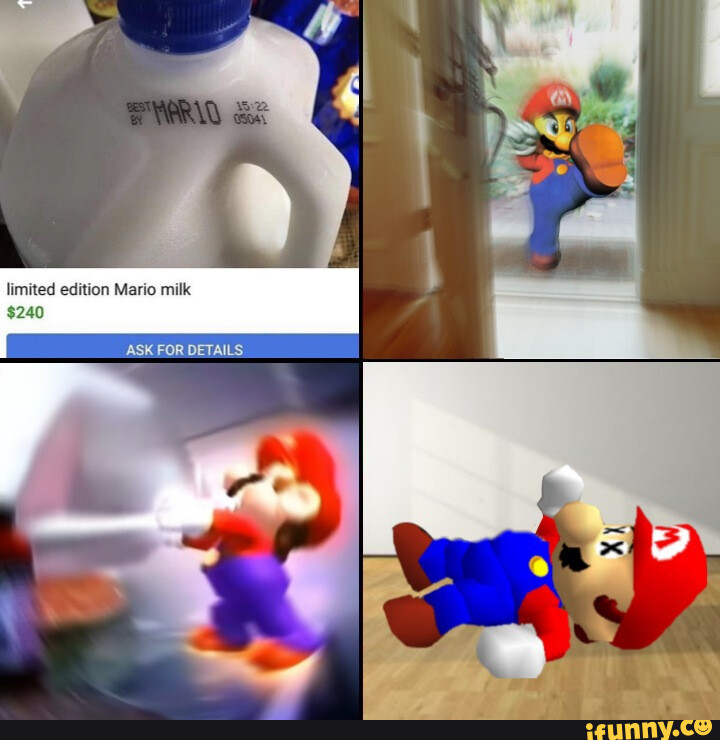 Expired MAR10 milk on auction - limited edition Mario milk $240 ASK FOR ...