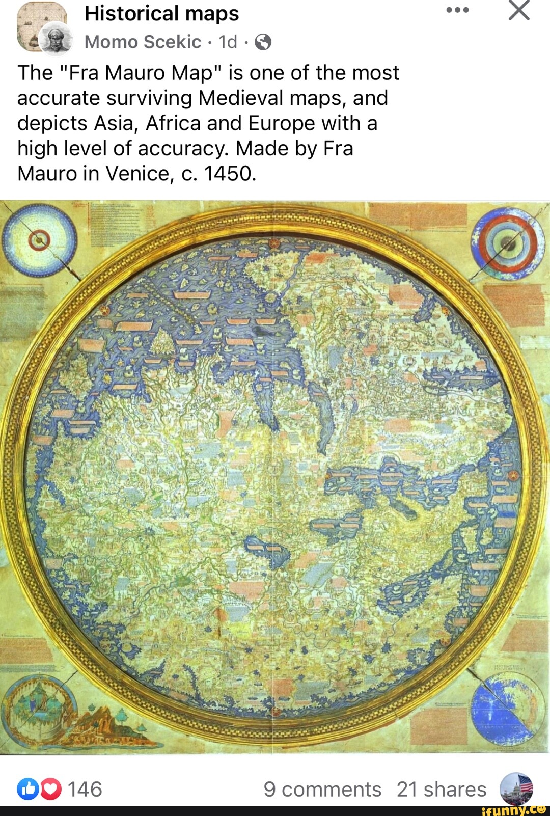 G Historical Momo maps Scekic The "Fra Mauro Map" is one of the most ...
