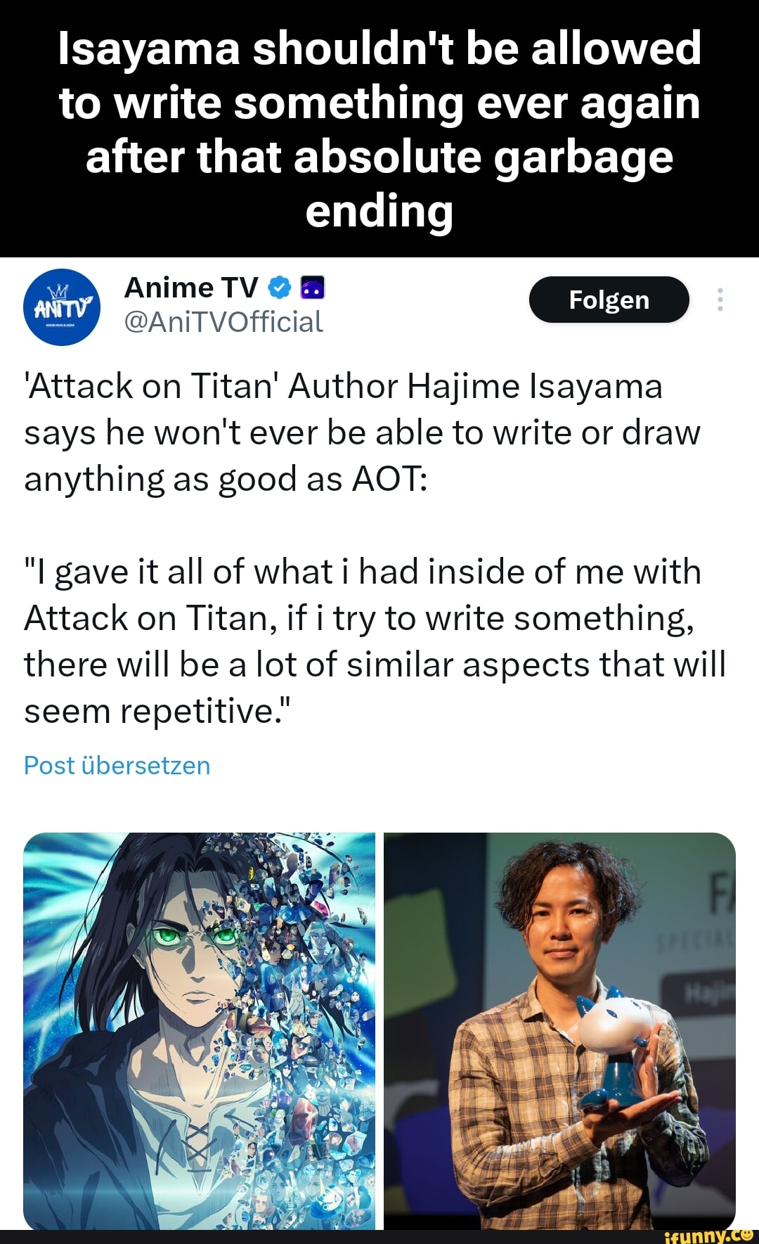 Isayama shouldn't be allowed to write something ever again after that ...