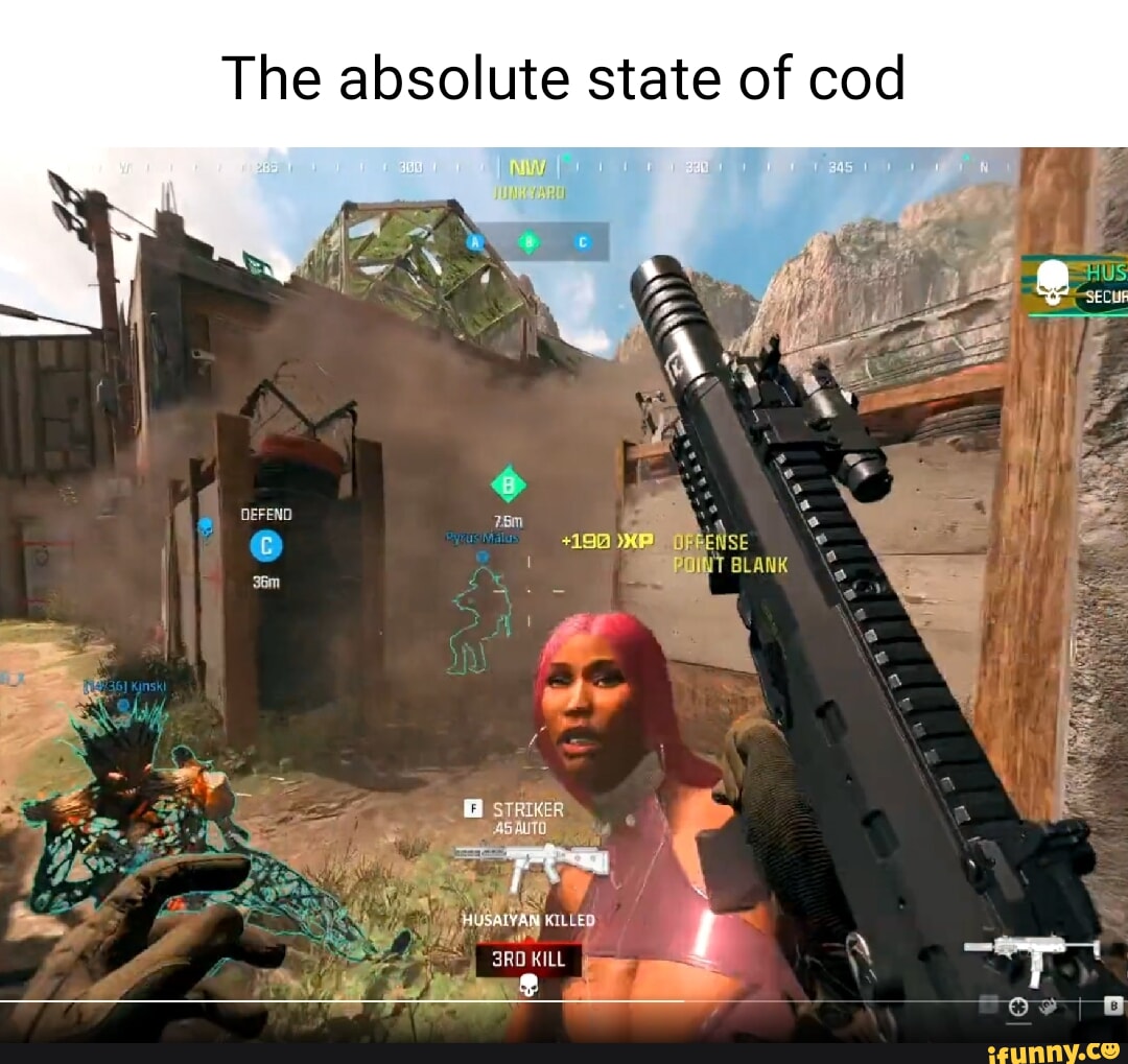 The absolute state of cod DEFEND STRIKER ASAUTO - iFunny