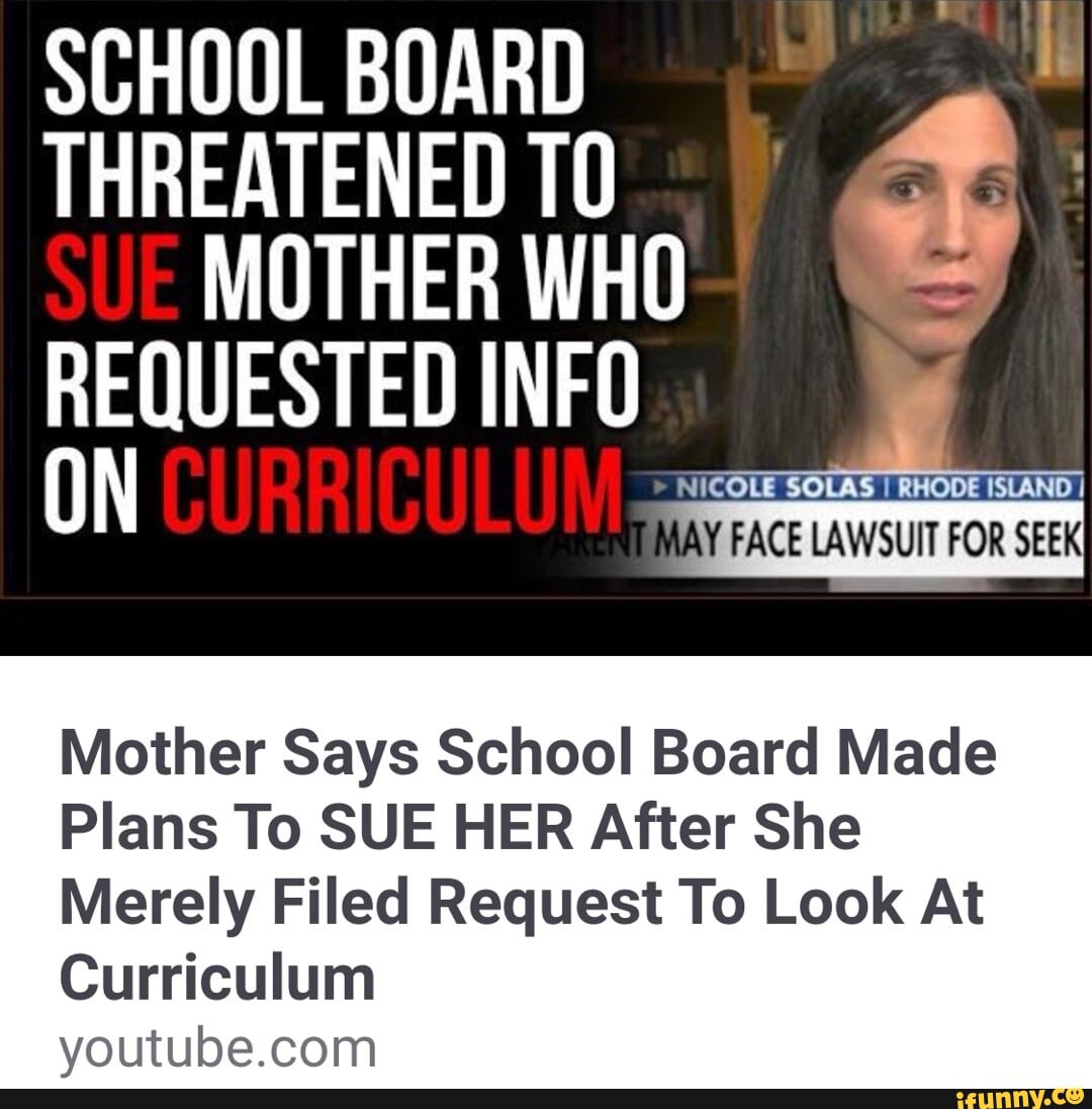 SCHOOL BOARD 4 THREATENED TO MOTHER WHO REQUESTED INFO NICOLE SGLAS ...