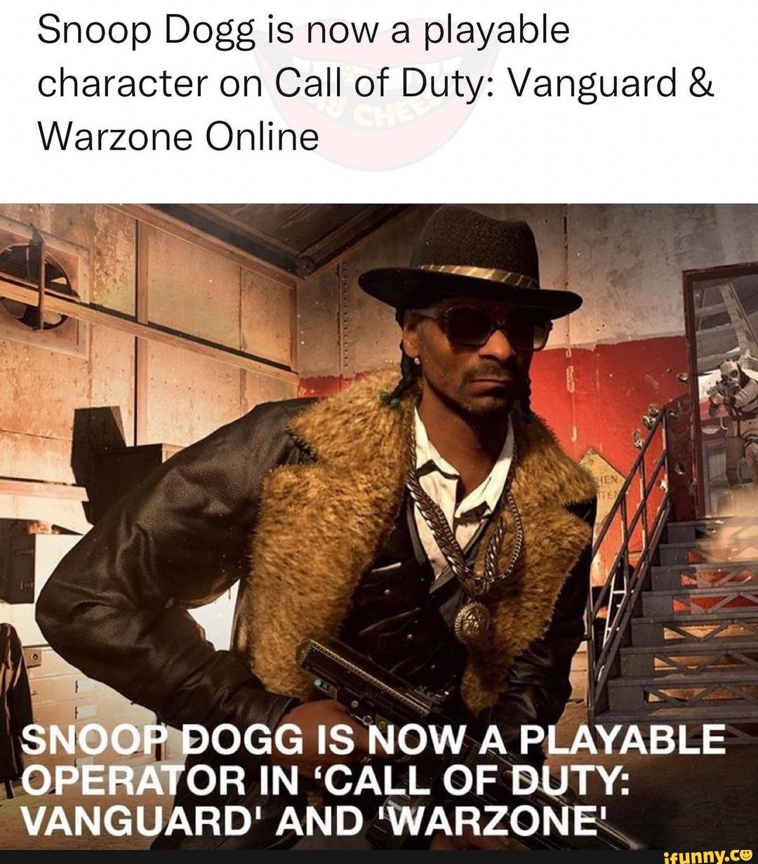 Snoop Dogg is now a playable character on Call of Duty: Vanguard ...