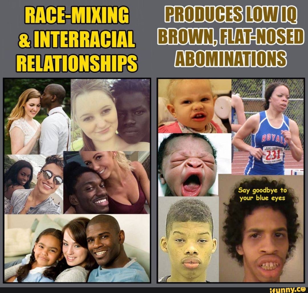 RACE-MIXING & INTERRACIAL your blue eyes ABOMINATIONS Say goodbye to ...