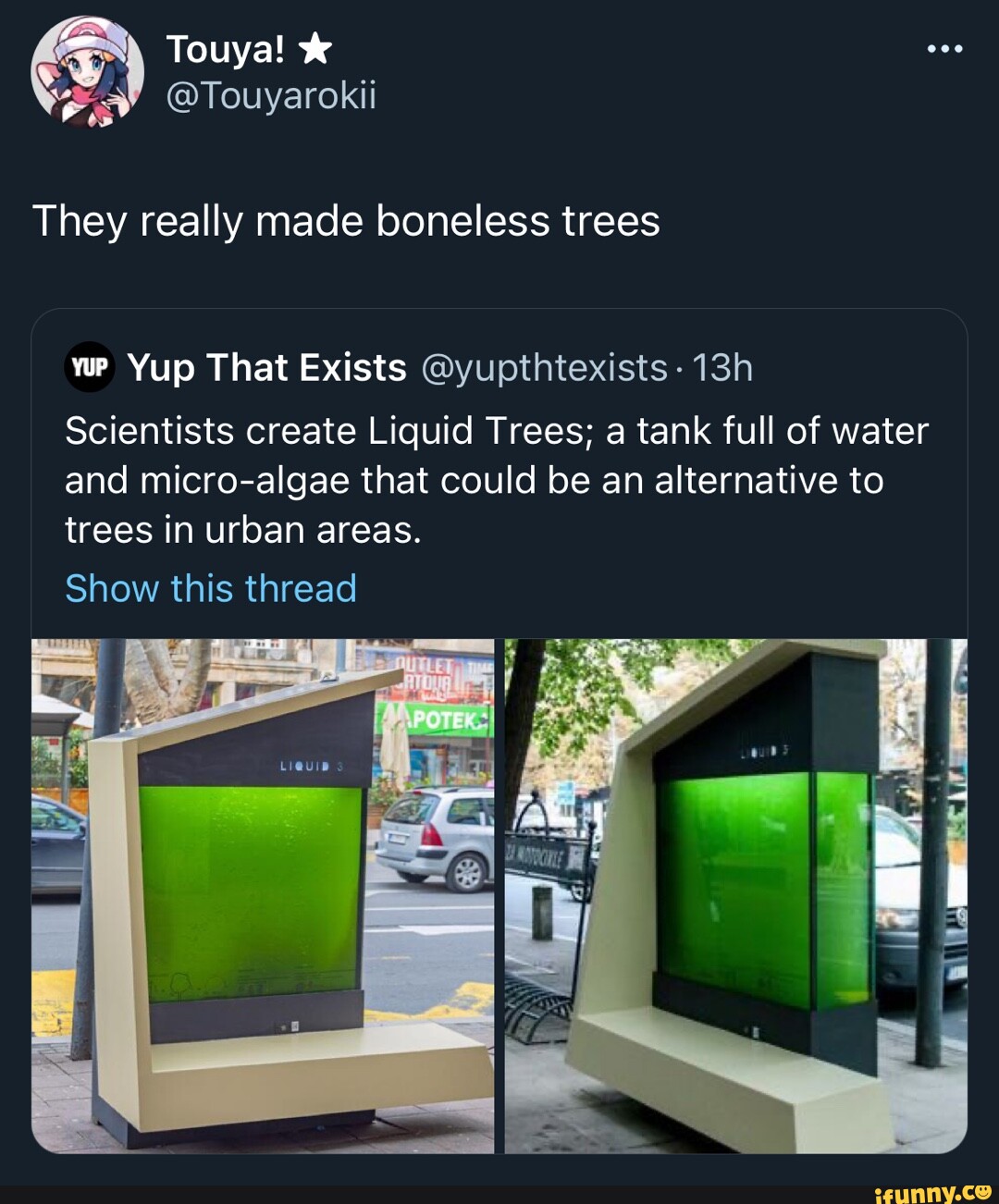 Touya! @Touyarokii They really made boneless trees we Yup That Exists ...