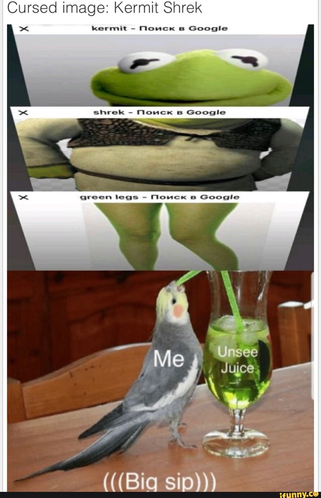 Cursed image: Kermit Shrek kermit - MoucK ss Google green tegs - MoucKx ...