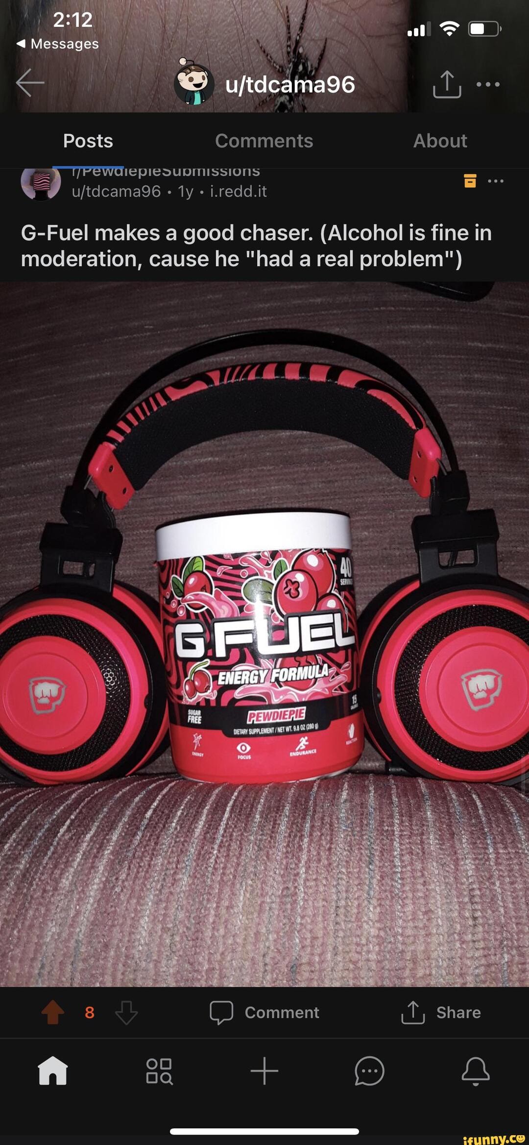If Messages Posts Comments About i.redd.it G-Fuel makes a good chaser ...