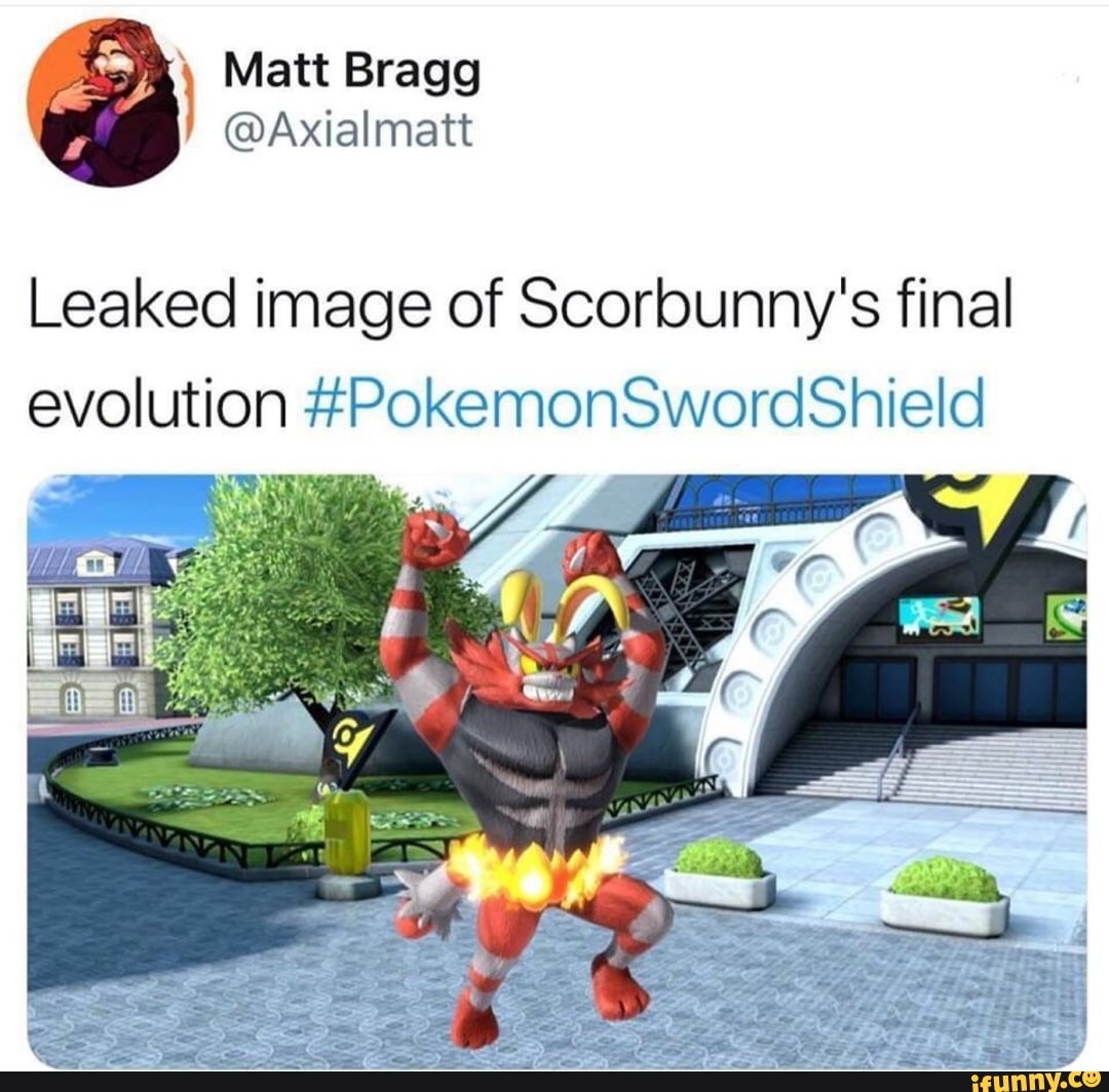 Leaked image of Scorbunny's final evolution #PokemonSwordShield - iFunny