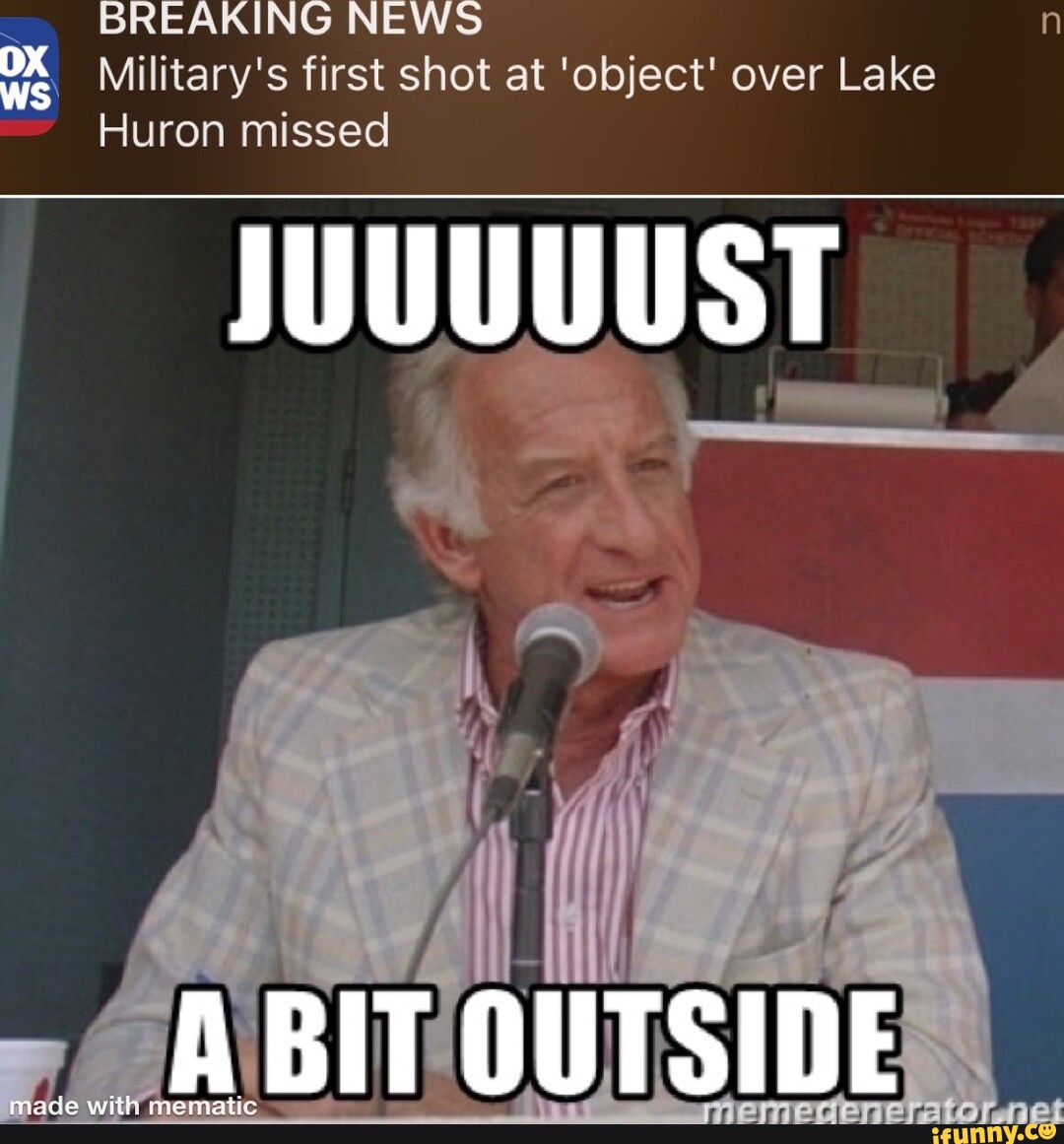 OX BREAKING NEWS n Military's first shot at 'object' over Lake Huron ...