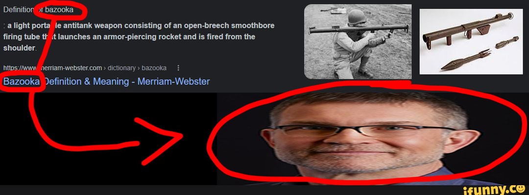 Definition bazooka a light porta le antitank weapon consisting of an ...