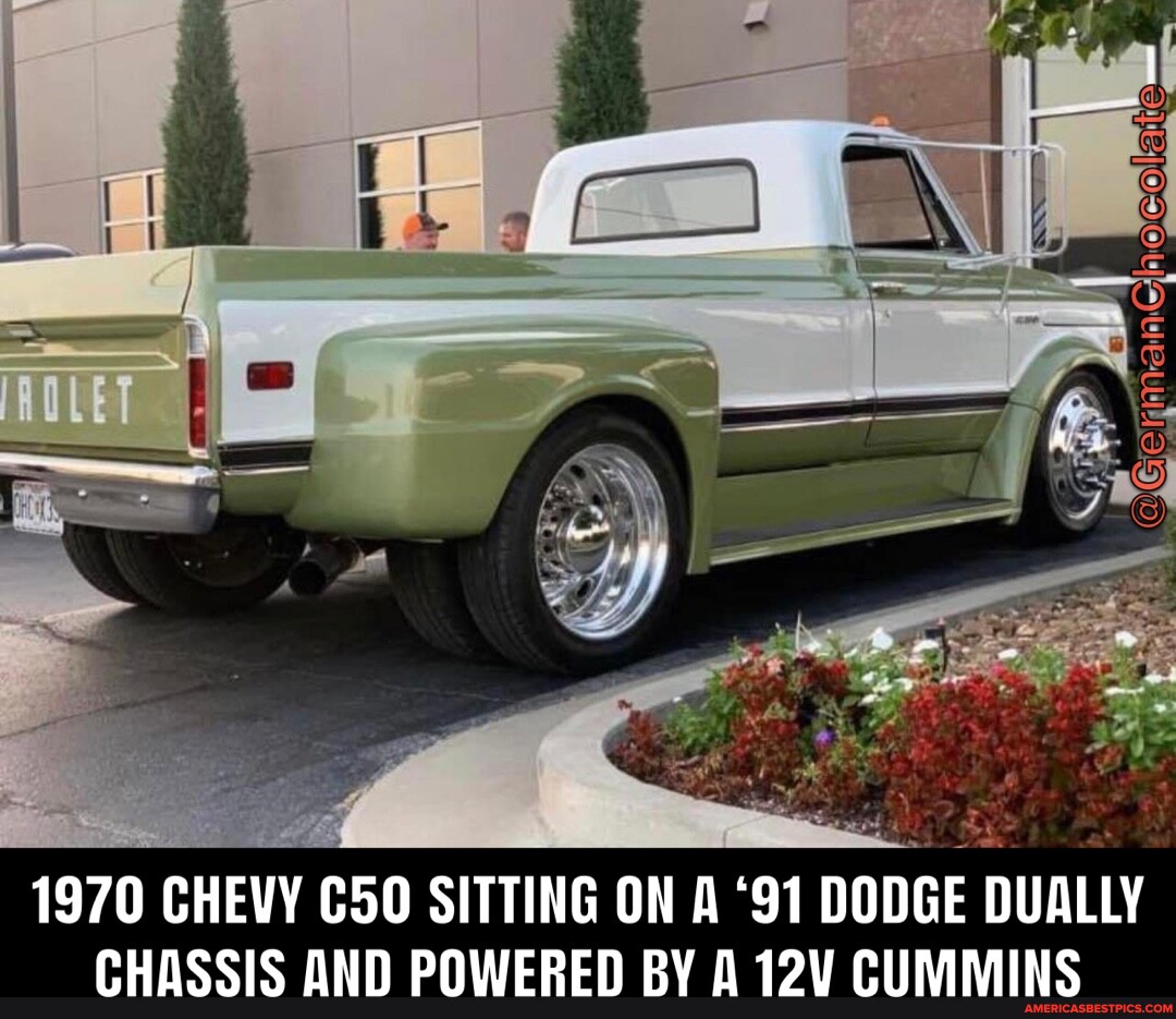 1970 CHEVY SITTING ON A "91 DODGE DUALLY CHASSIS OND POWERED BY CUMMINS ...