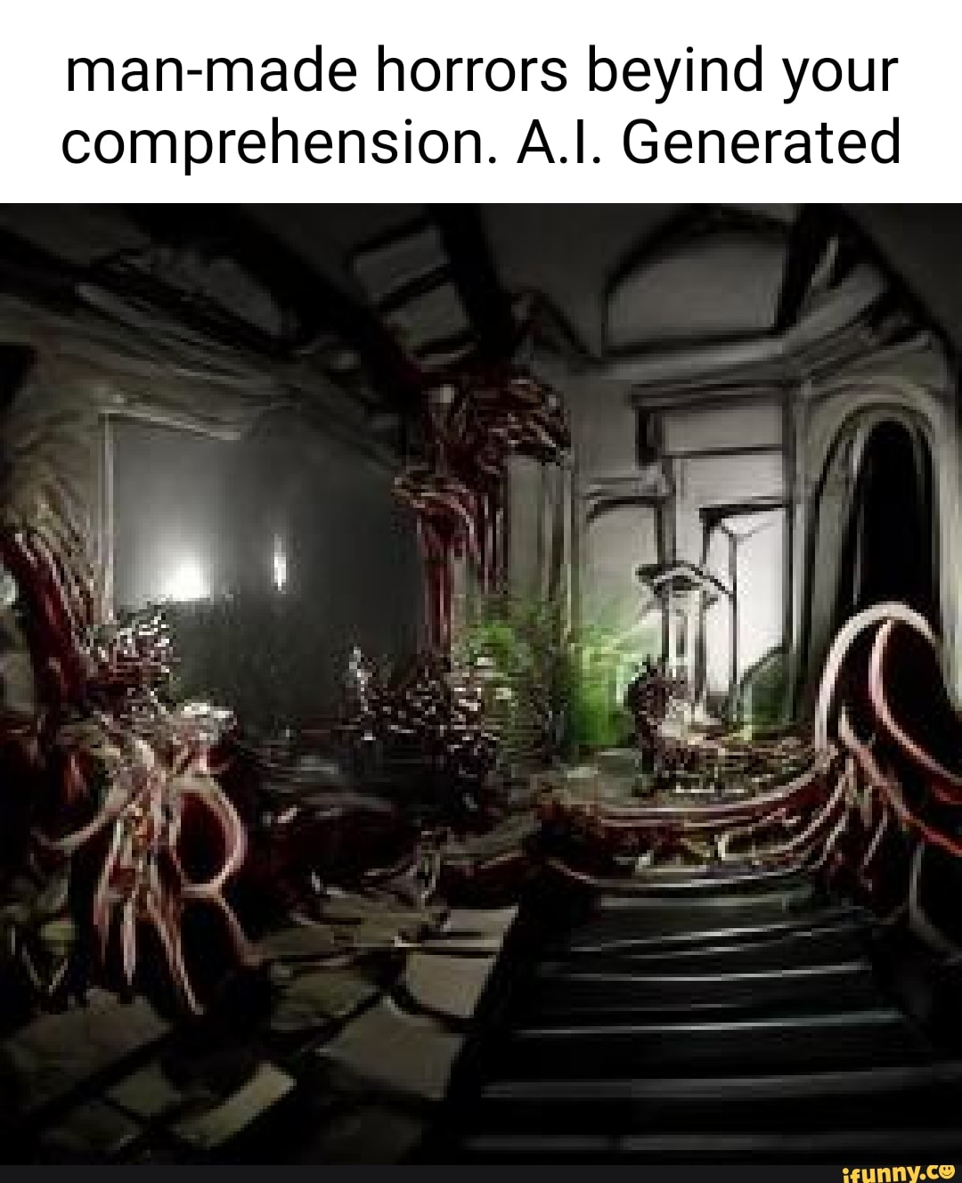 Man-made horrors beyind your comprehension. A.I. Generated - iFunny