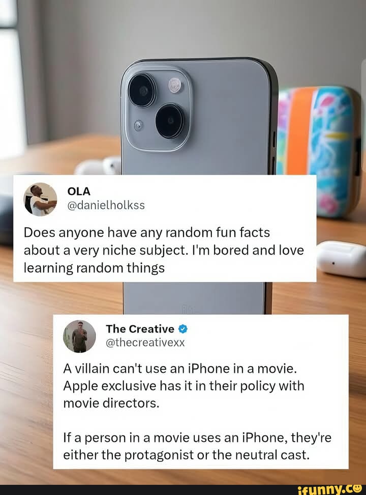 OLA Does anyone have any random fun facts about a very niche subject. I ...