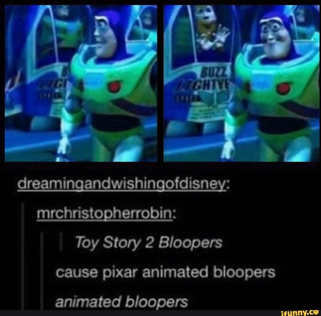 Dreamingandwishingofdisney: mrchristopherrobin: Toy Story 2 Bloopers ...