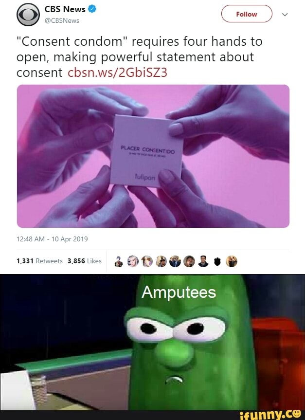 Consent Condom Requires Four Hands To Open Making Powerful Statement 6711