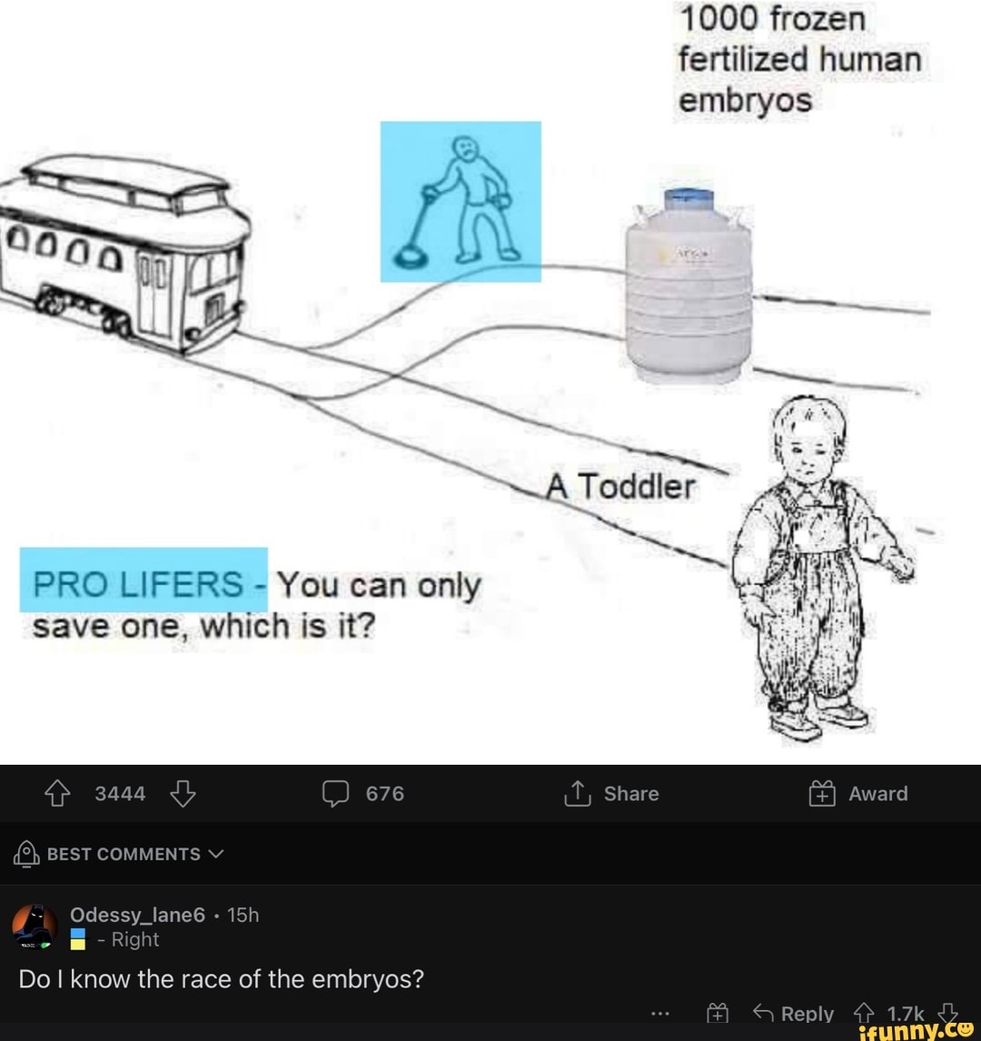 1000 frozen fertilized human embryos I i PRO LIFERS You can only save ...