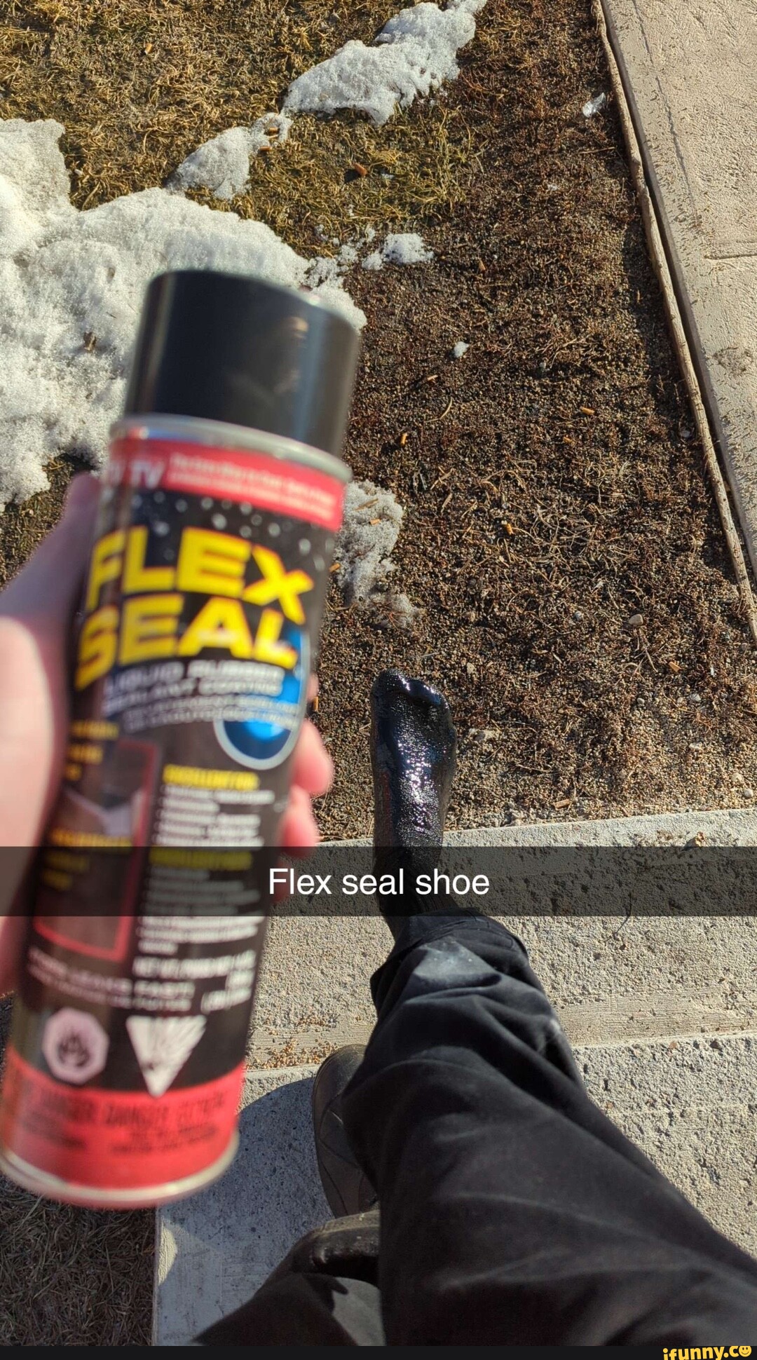 Flex seal shoe - iFunny