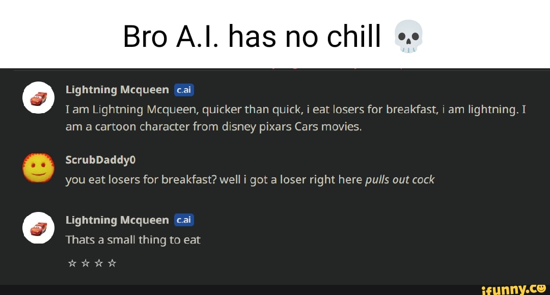 Bro A.I. has no chill Lightning Mcqueen cai Tam Lightning Mcqueen ...