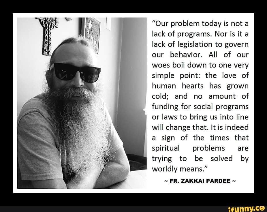 "Our problem today is not a lack of programs. Nor is it a lack of ...