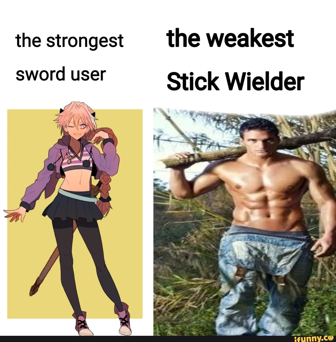 The strongest the weakest sword user Stick Wielder - iFunny