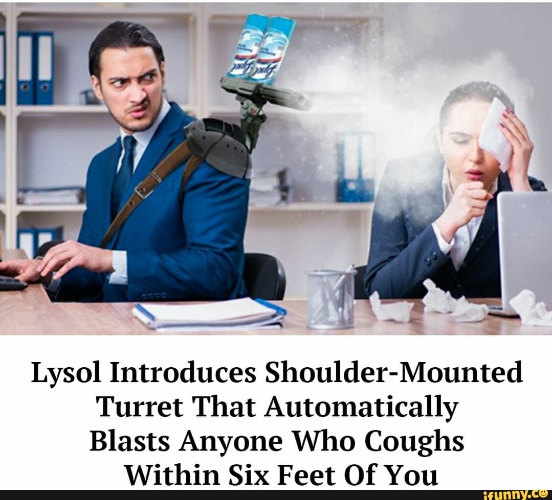 Lysol Introduces Shoulder-Mounted Turret That Automatically Blasts ...