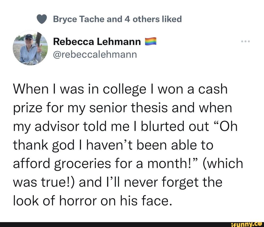 @ Bryce Tache and 4 others liked Rebecca Lehmann @rebeccalehmann When I ...