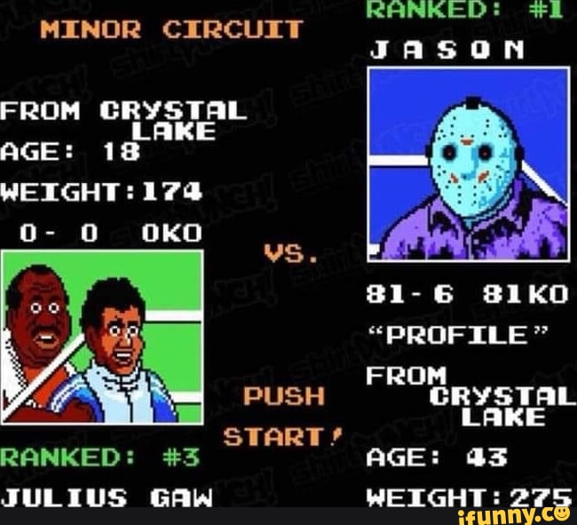 RANKED: +i JASON MINOR CIRCUIT FROM CRYSTAL LAKE AGE: 18 WEIGHT: 174 O ...