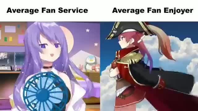 Average Fan Service Average Fan Enjoyer - )