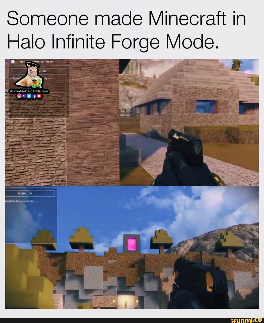 Thanks for the feature! Follow LovableHaloAddiction on Twitch! - Someone made Minecraft in Halo ...