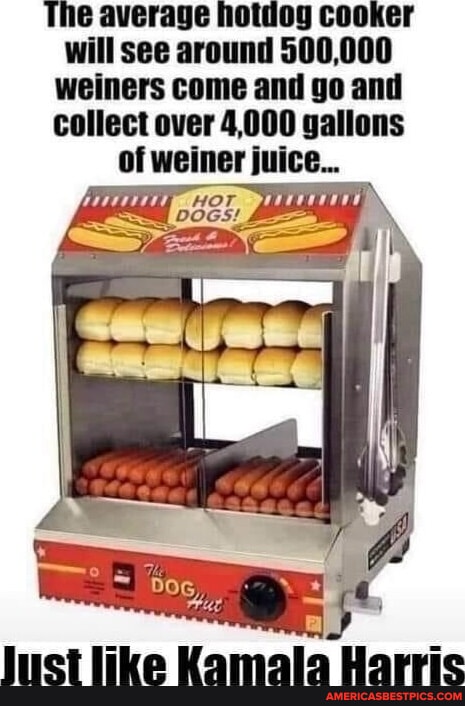 The average hotdog cooker will see around 500,000 weiners come and go ...