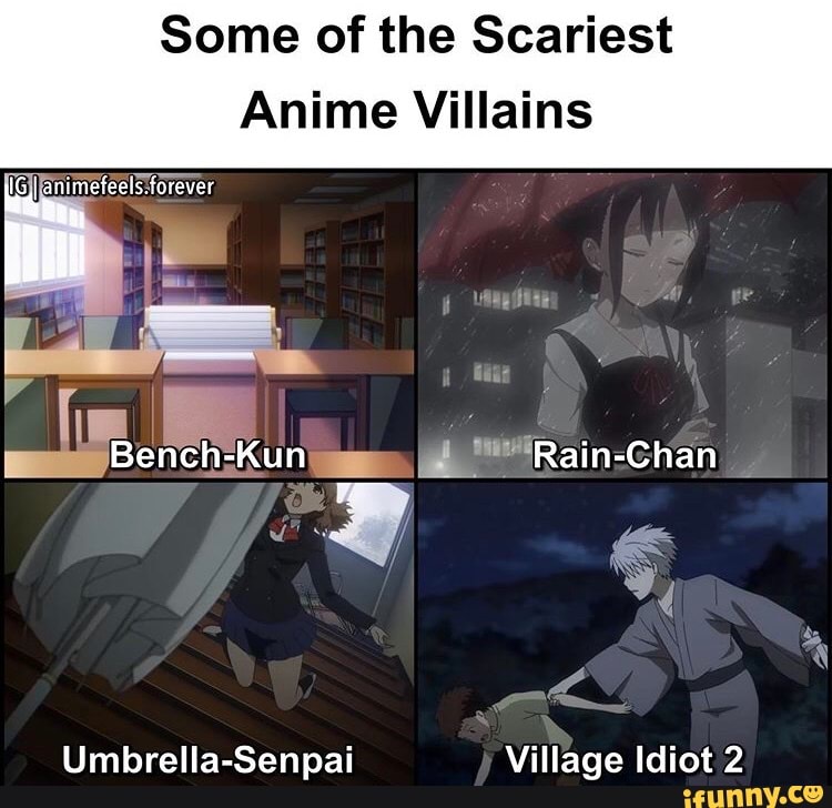 Some of the Scariest Anime Villains Janimefeels forever Bench-Kun Rain ...