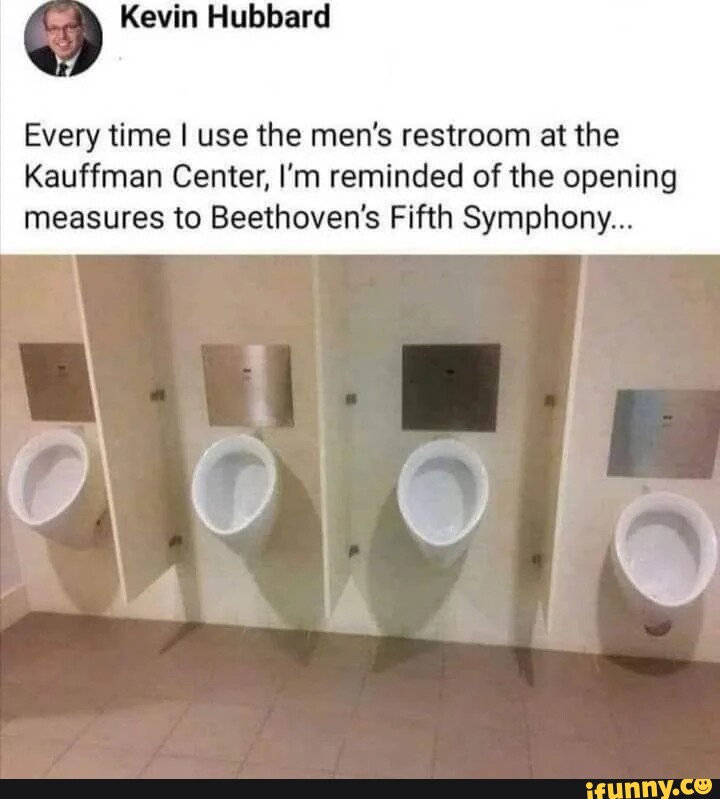 Kevin Hubbard Every time I use the men's restroom at the Kauffman ...