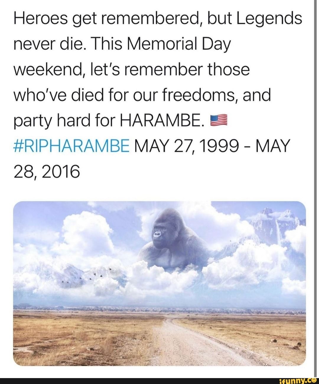 Heroes get remembered, but Legends never die. This Memorial Day weekend ...